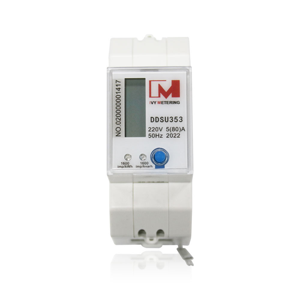 China EM113016-04 Single Phase Din Rail Digital Power Energy Meter LCD Watt Kwh Meter Modbus RS485