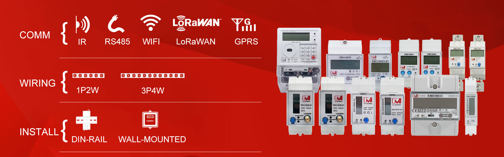 EM114039-02 Single Phase LoRa Smart Energy Meter LoRaWAN EU 868MHz ... EM114039-02 Single Phase LoRa Smart Energy Meter LoRaWAN EU 868MHz ...